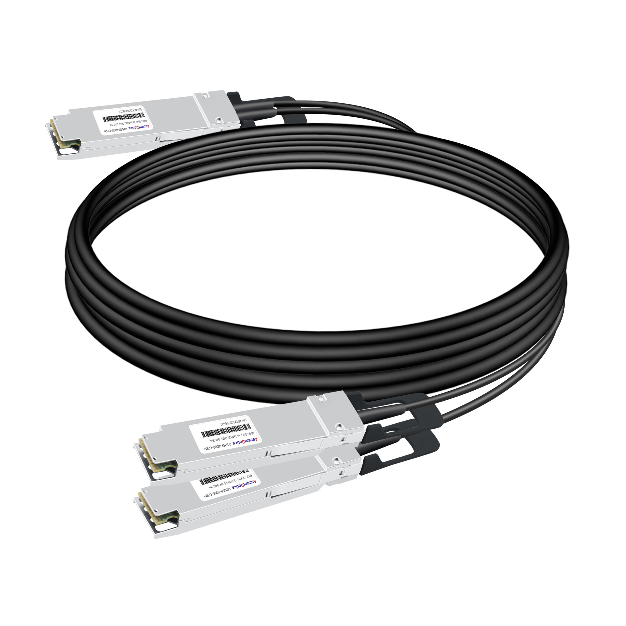 800G OSFP to 2x 400G OSFP Breakout DAC 3m | AscentOptics